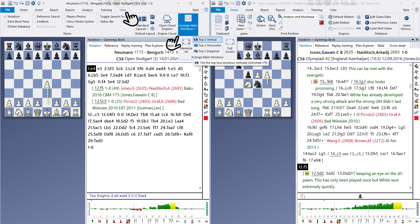 ChessBase 18 – Beginner's Tips Part 11: Multitasking with several windows | ChessBase